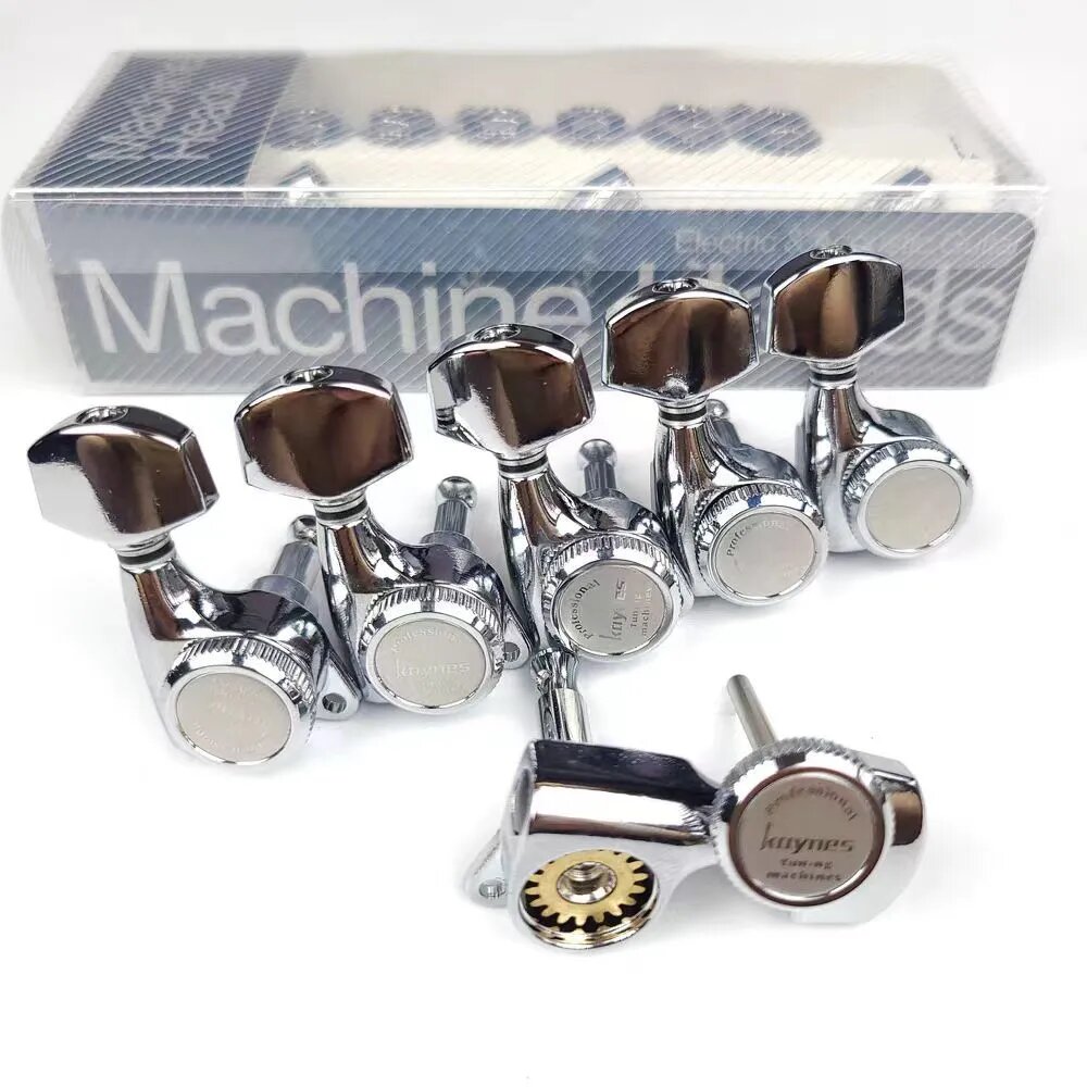 Locking Машинки LP/SG (3L+3R, Серебро) Набор Vintage Deluxe, Колковая механика для LP SGS Колки для электрогитары Серебро