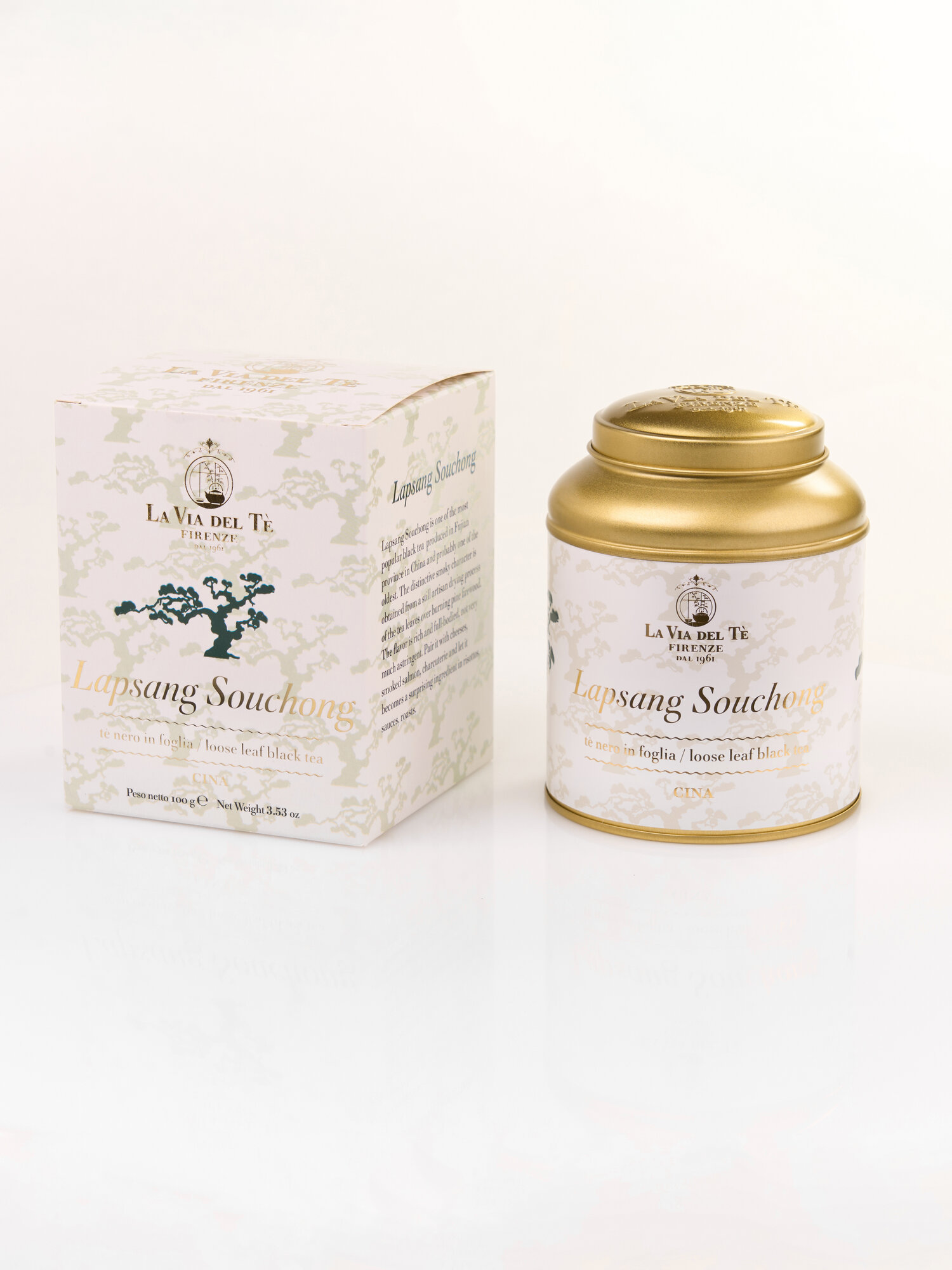 La Via Del Te. Итальянский черный чай. Лапсанг сушонг 100 гр.