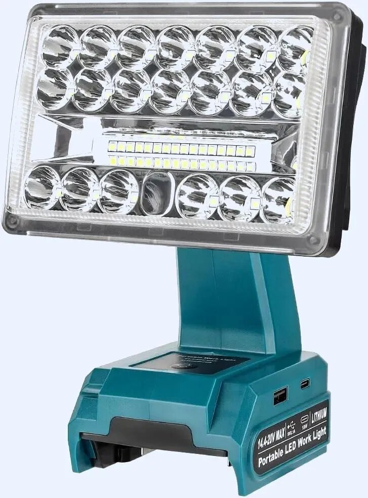 Портативный светодиодный рабочий фонарь 14.4-20V MAX, литий-ионный, для работы — фото 1