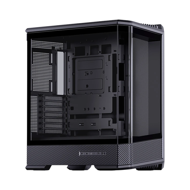Корпус без блока Case JONSBO D400, Midi-Tower, TG, no fan, 2xUSB-A 3.0 + 1xUSB-C 3.2, ATX, mATX, mITX Black
