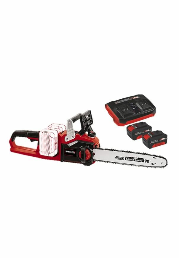 Пила цепная аккумуляторная EINHELL 4501780SET PXC GE-LC 36/35 Li+ 2 акк.4,0+ ЗУ Twincharger 3А
