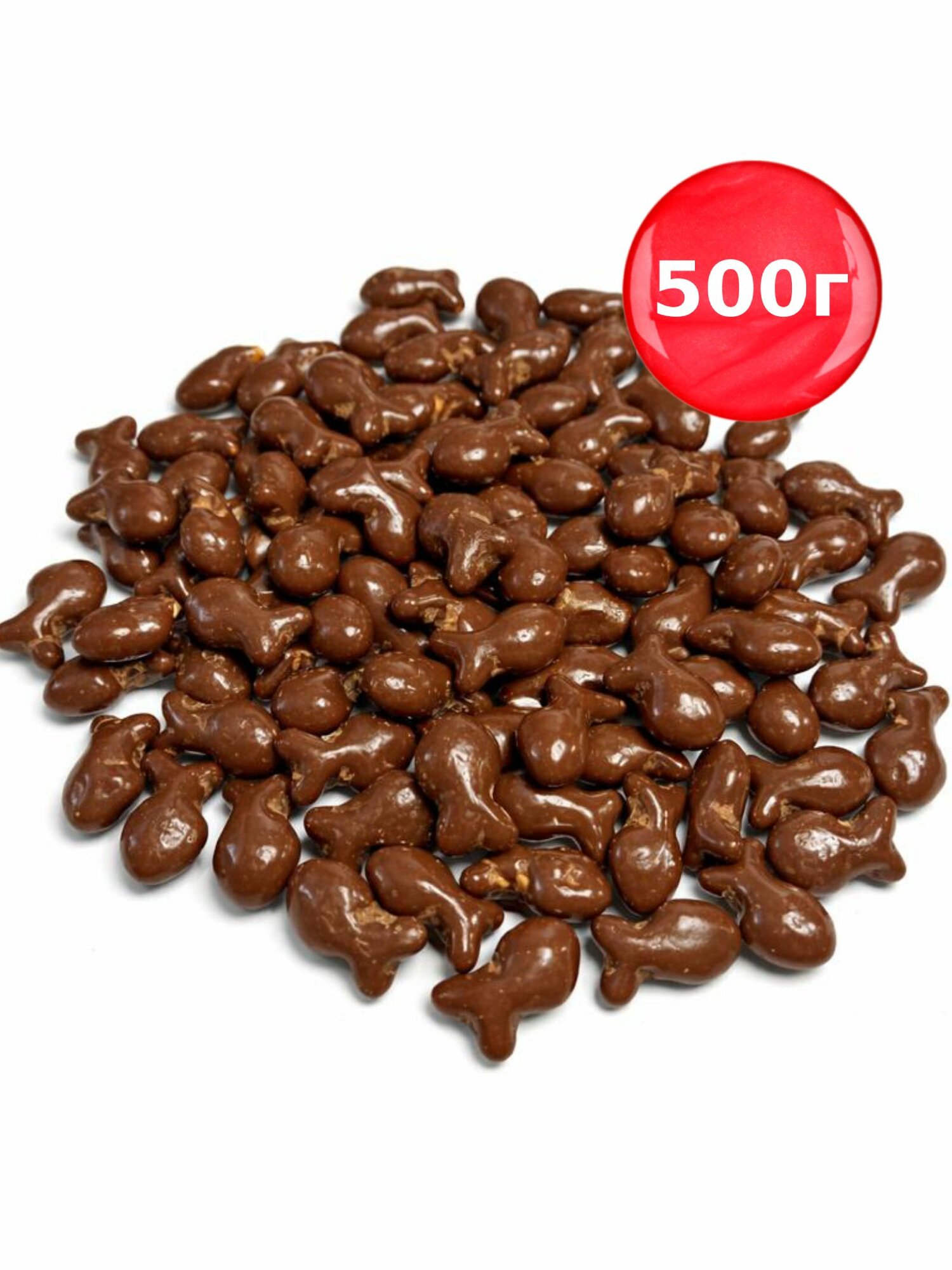 Крекер "Рыбка", KDV, в молочно-шоколадной глазури, 500 г