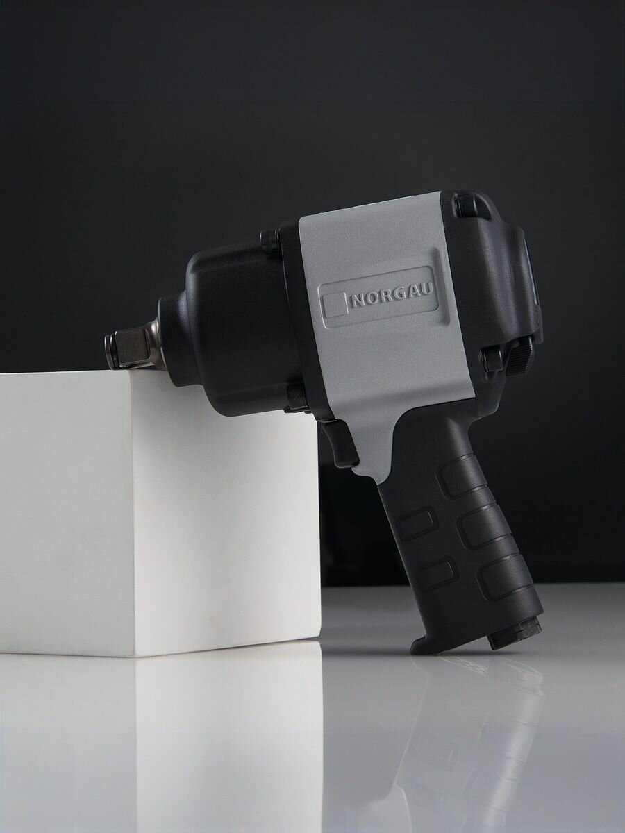 Ударный пневматический гайковерт NORGAU Industrial под квадрат 3/4", 1763 Нм профессиональный