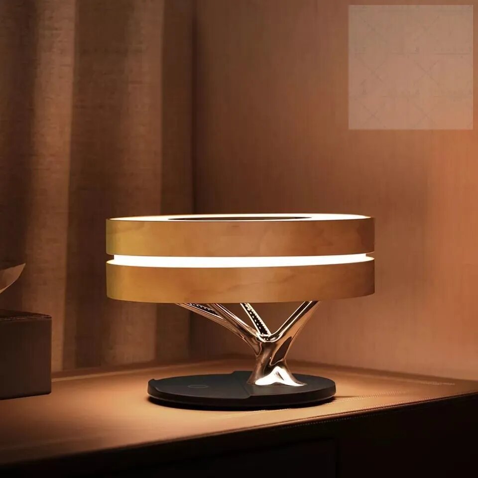 HomeTree Dawn Настольная лампа Золотой цвет со встроенным динамиком Bluetooth