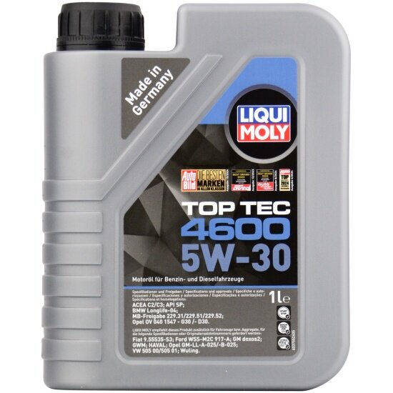 Моторное масло Liqui Moly Top Tec 4600 5W-30 HC-синтетическое 1 л