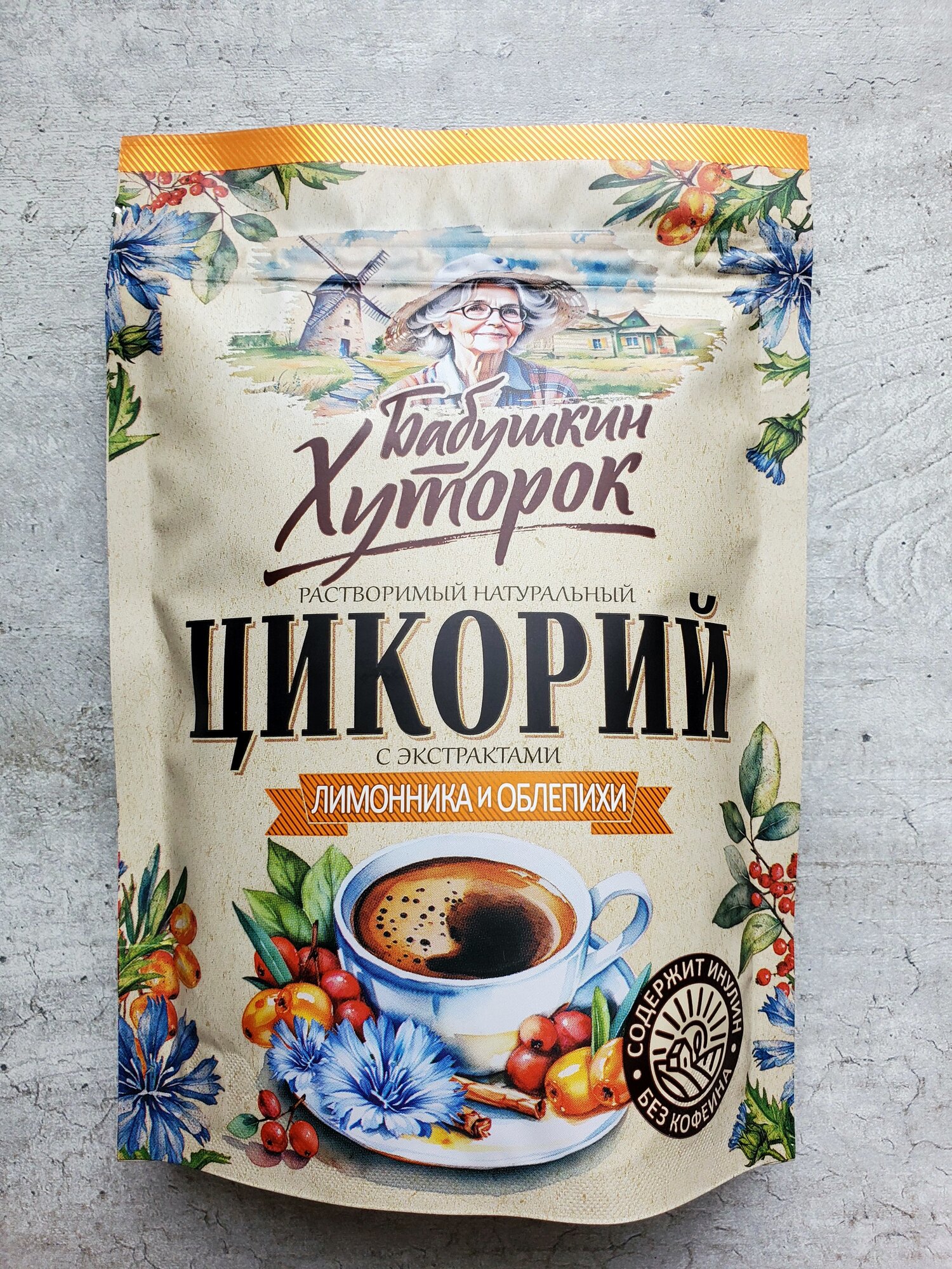 Цикорий натуральный с экстрактами лимонника и облепихи 100 гр х 1шт