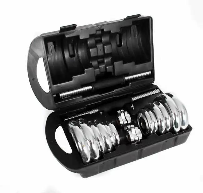 Гантели КНР 20 кг, разборные, в чемодане, переносные