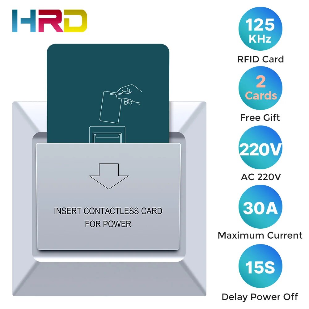 Кнопка выхода HRD RFID 125 КГц, Silver, 2 шт.