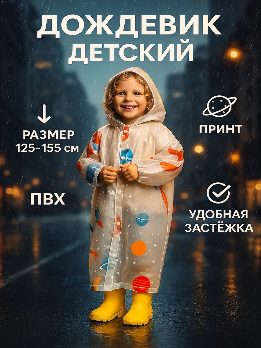Плащ-дождевик Детские дождевики