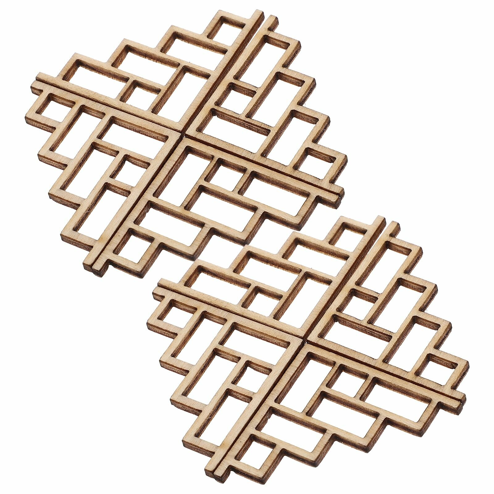 Угловые деревянные резные цветочные накладки для декорирования мебели и домашнего интерьера, набор из 8 штук