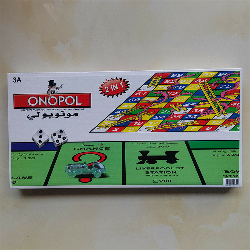 Классическая настольная игра в стиле «Монополи» на английском, французском, испанском, русском языках, карточная игра «Россия».