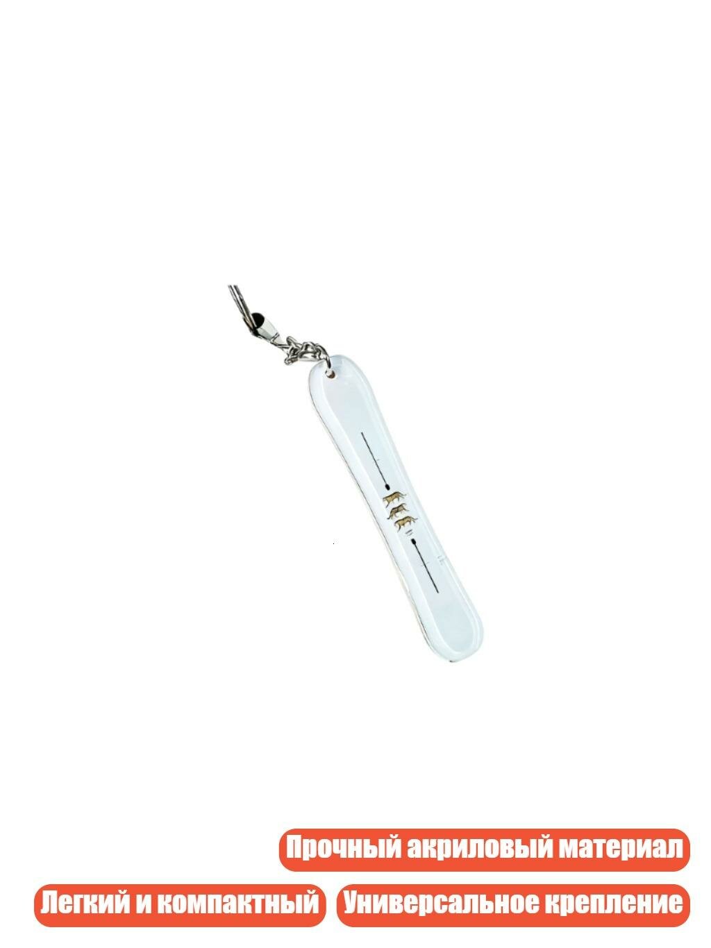 Акриловый брелок для сноуборда, 8cm - 20