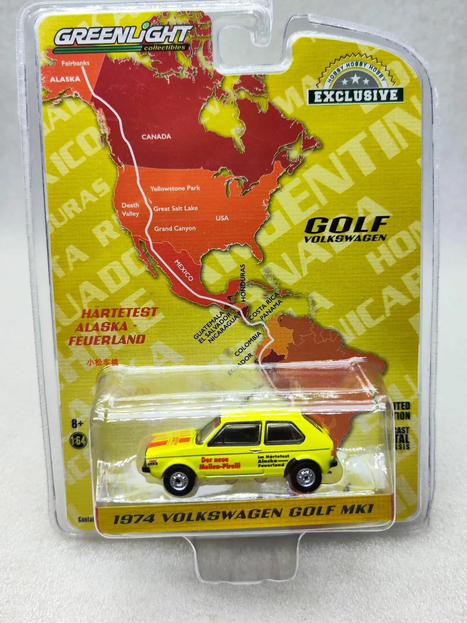 1: 64 1974 Volkswagen Golf Argentina Mk1 Обязательно к покупке! Симулированная модель автомобиля из сплава это и игрушка, и коллекционный