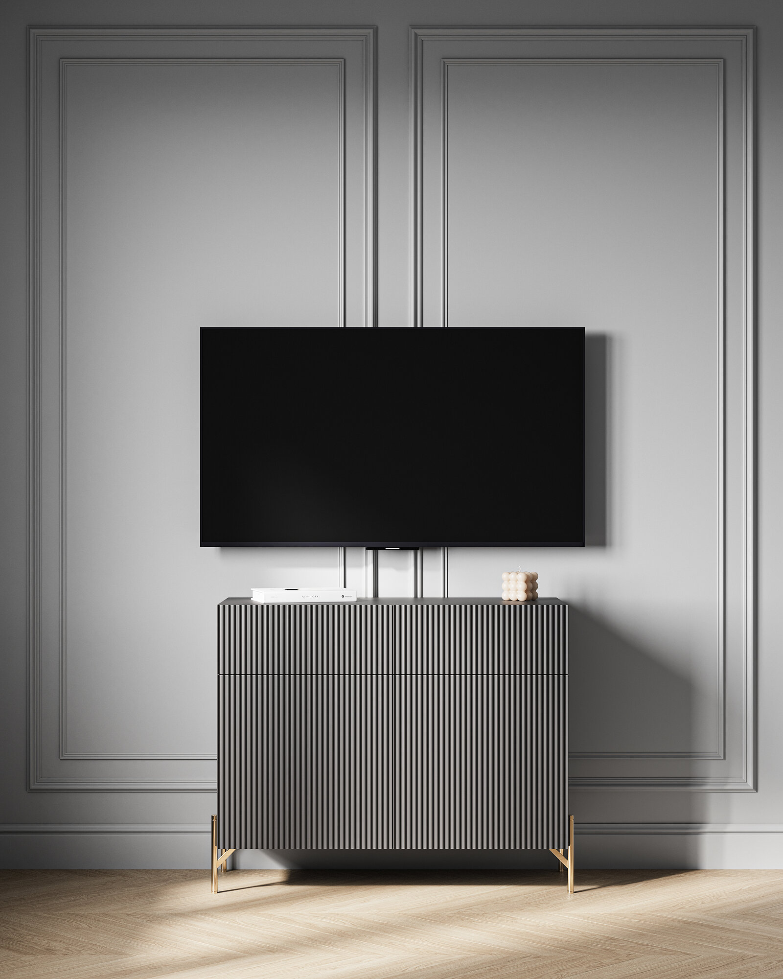 Комод Моника с ящиками для одежды и хранения вещей, современный стиль, МДФ фасады