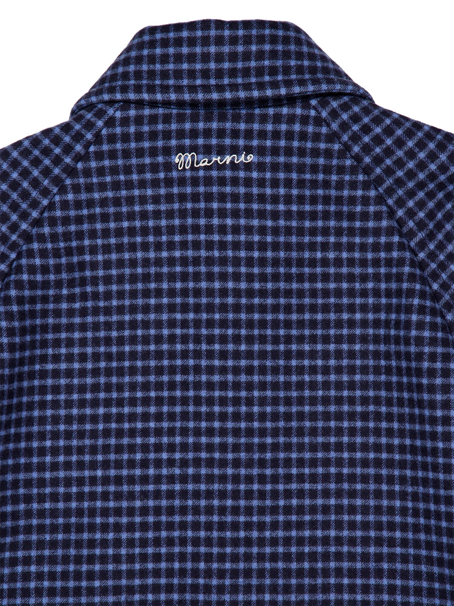 Куртка Marni Buttoned checked jacket, размер 50, blue — фото 1