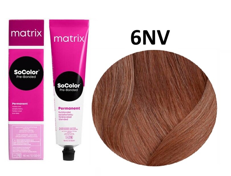 Крем-краска Matrix Socolor beauty 6NV блондин тёмный натуральный перламутровый Pre-bonded 90 мл