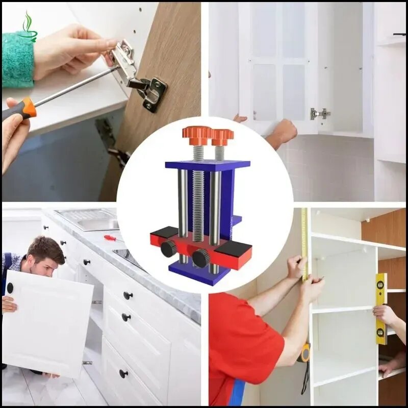 Фиксатор фасада мебельный алюминиевый сплав для кухонных фасадов регулировка высоты