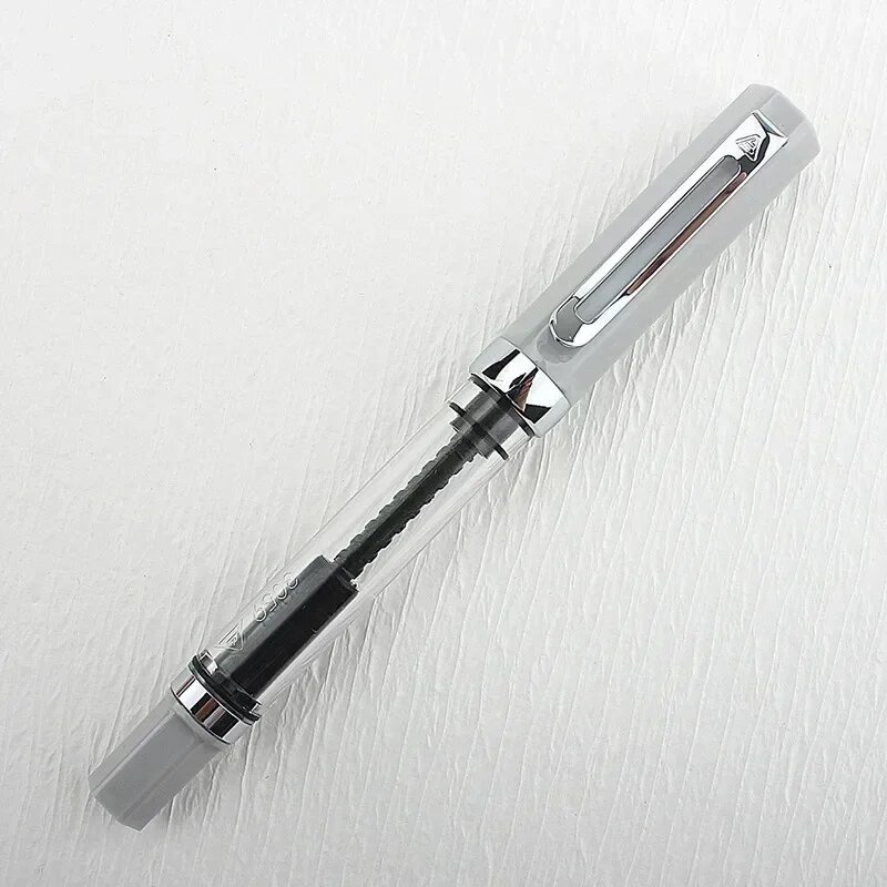 Монте Маунт перьевая ручка 3059 прозрачная EF/F Серебряный, Dark tip Nib 0.38MM, 3059-4