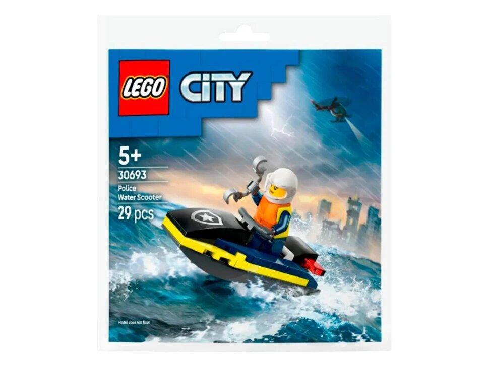 Конструктор LEGO City 30693 "Полицейский водный скутер", 29 деталей
