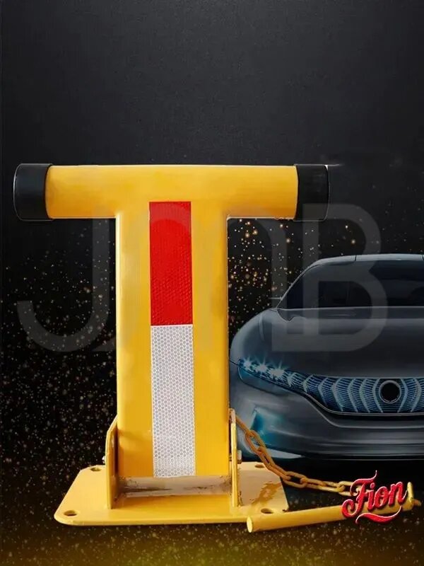 Барьеры парковочные для парковки автомобилей, металлический T-образный барьер, желто-белый цвет, Китай