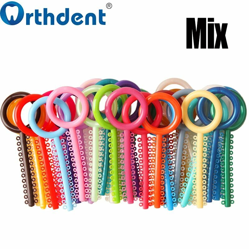 Ортодонтические лигатуры Orthdent Mix, 1040 шт.
