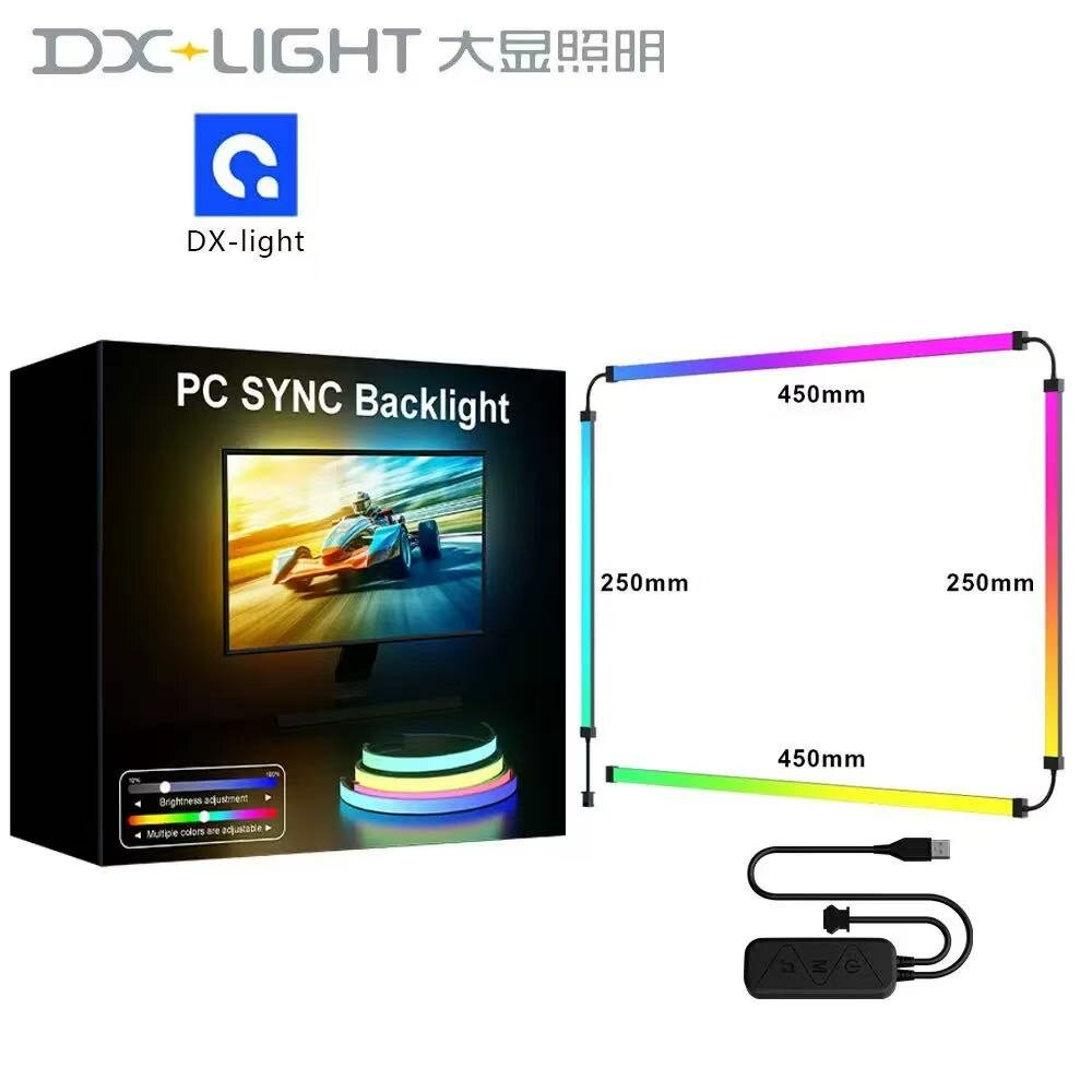 Светодиодная панель "Phantom Ambiance", RGB, синхронизация, управляемый режим.50×50×30×30cm