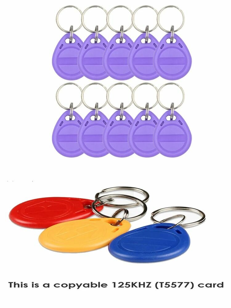 10 карт репликации ID, EM4305 125 кГц, метка перезаписи ключа