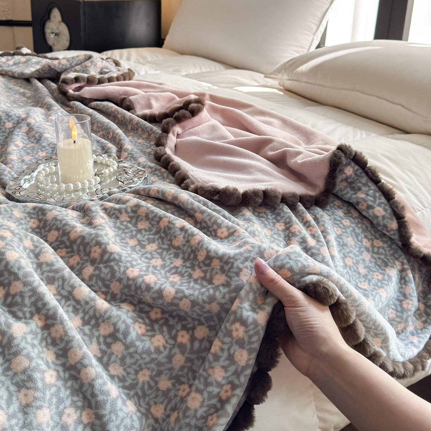 Пушистое одеяло для сна, двухслойное утолщенное одеяло из молочного флиса, одеяло из флиса для одного человека, покрывало для дивана, одеяло для сна в офисе.