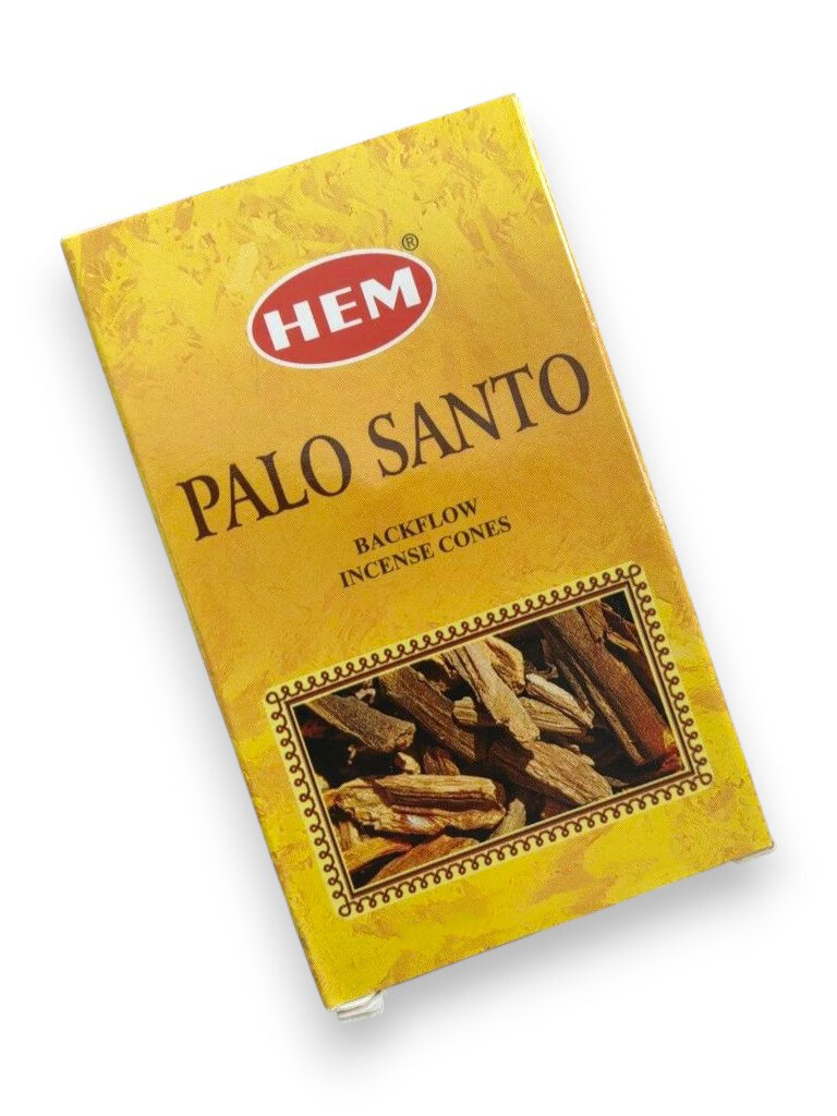 PALO SANTO Backflow Incense Cones, Hem (пало санто благовония пуля стелющийся дым, Хем), уп. 10 конусов.