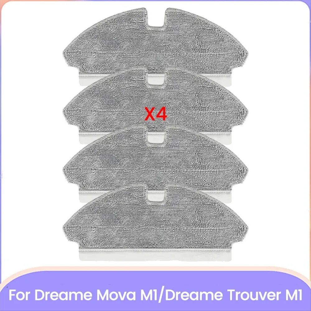 Салфетка для швабры для пылесоса Dreame Mova M1 / Trouver M1, 4 шт.