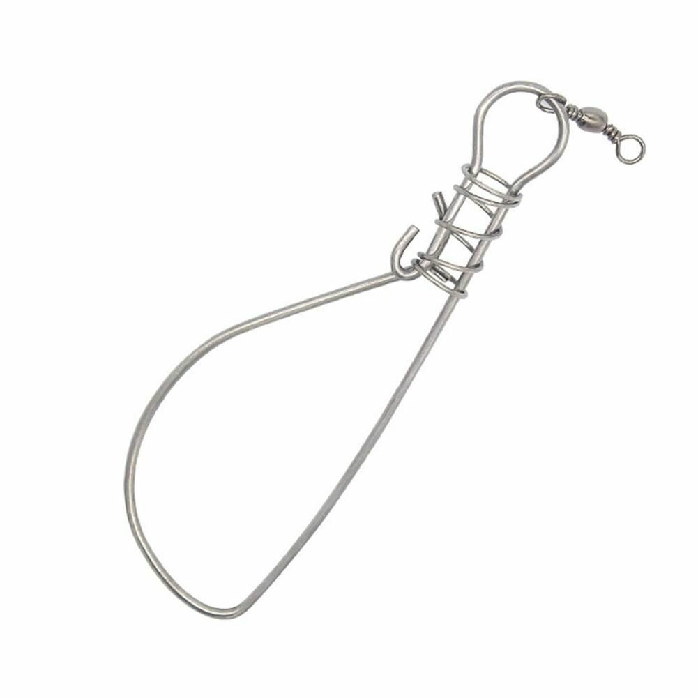 Кукан для рыбы из нержавейки, стальной фиксатор с карабином, держатель для улова на спиннинге