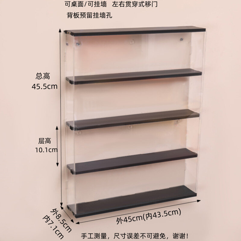 Настенный прозрачный ящик для хранения, витрина Pop Mart, акриловый ящик для демонстрации Molly.