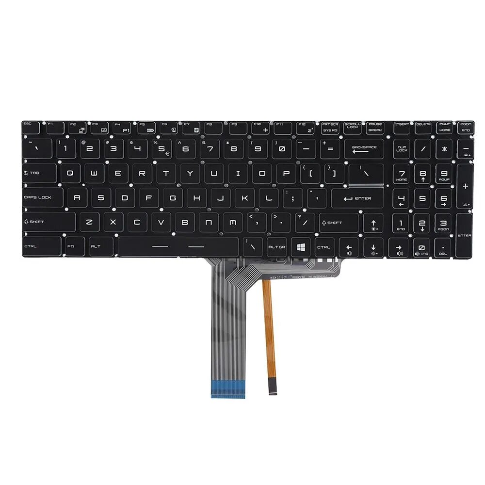 Игровая клавиатура для ноутбука MSI GS60 GS70 GT72 GL62 GL72 с подсветкой, черная, US layout