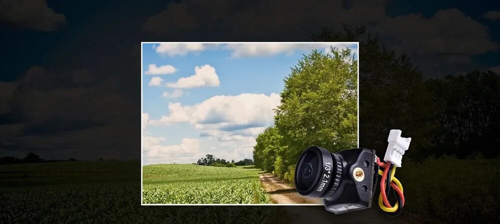 Камера RunCam Nano 2 (2,1 мм (M8) FOV 155 700TVL CMOS NTSC Mini для гонок RC)