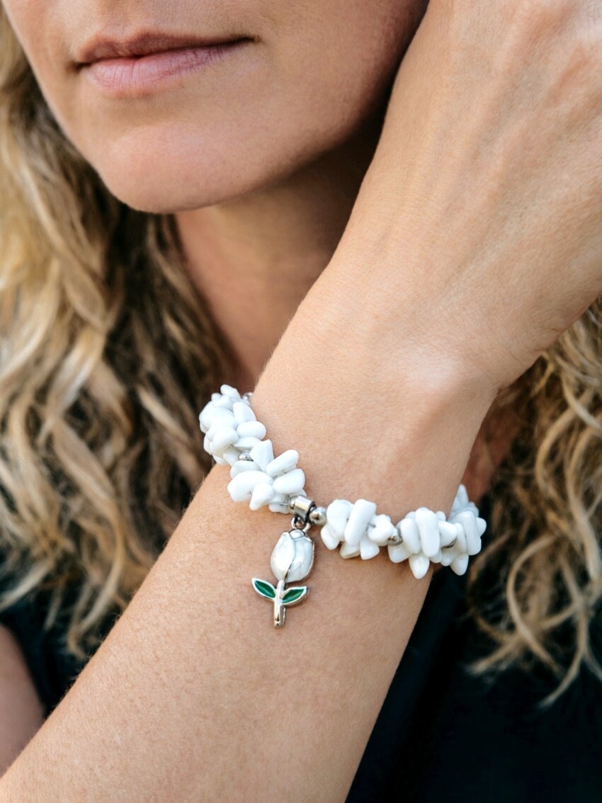 Плетеный браслет ENJOY Украшения из камней, агат