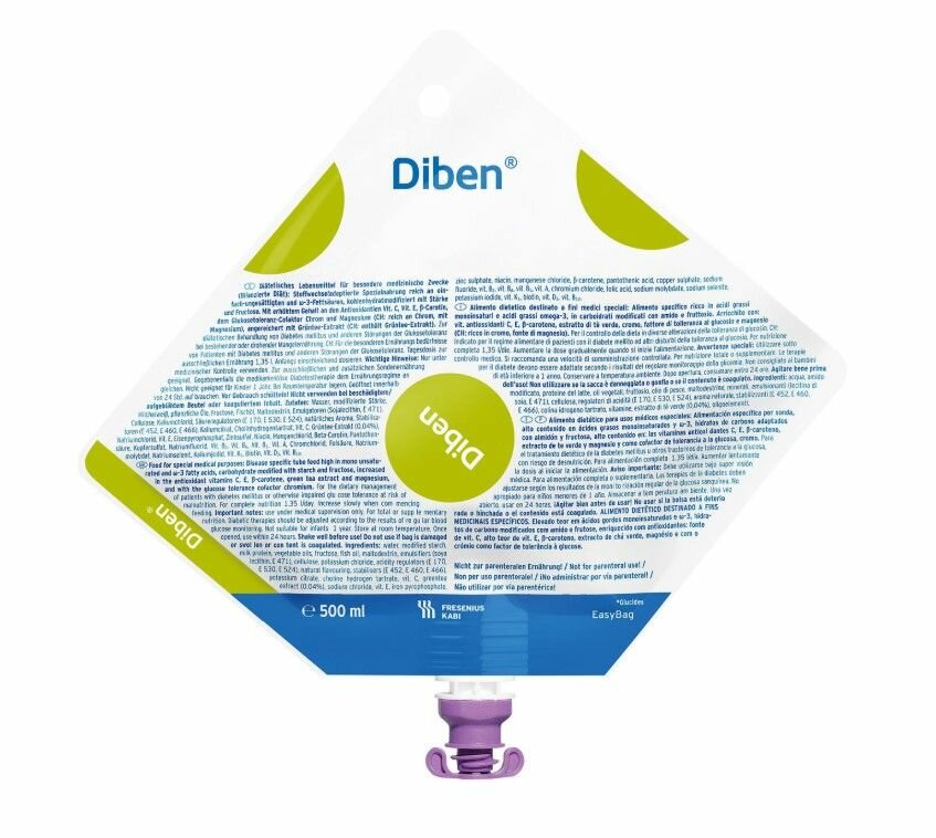 Fresubin Дибен/Diben Специализированный пищевой продукт для энтерального питания, 500 мл.