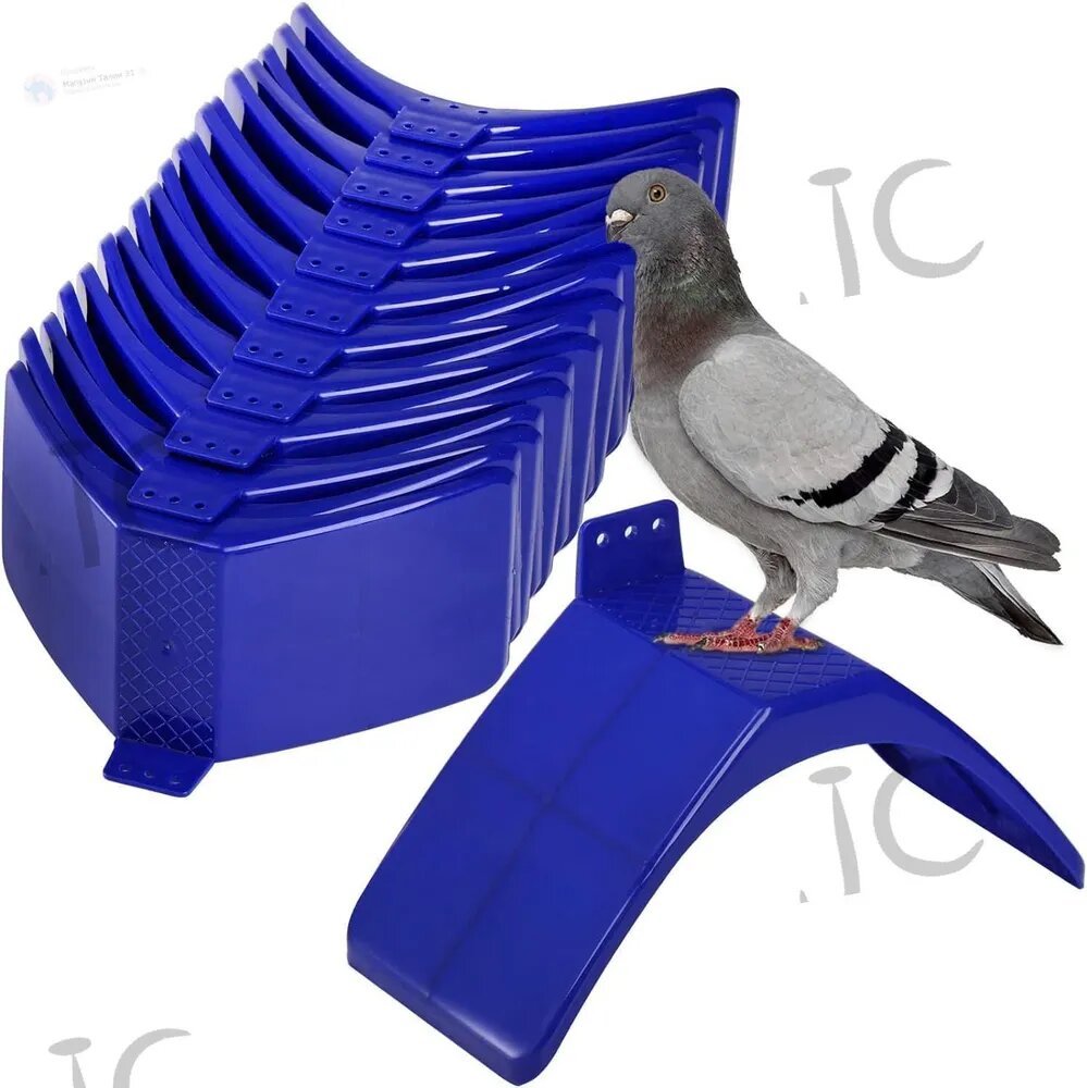 Насест для голубей SD, пластиковый, синий цвет, для голубей и других птиц, 20 шт.
