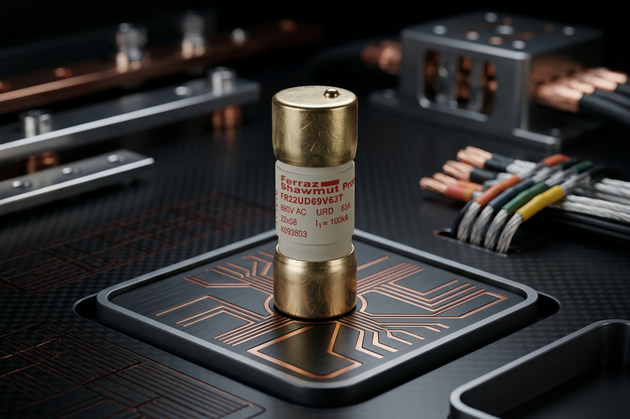 Предохранитель FR22UD69V63T FERRAZ SHAWMUT, керамический корпус, цилиндрический