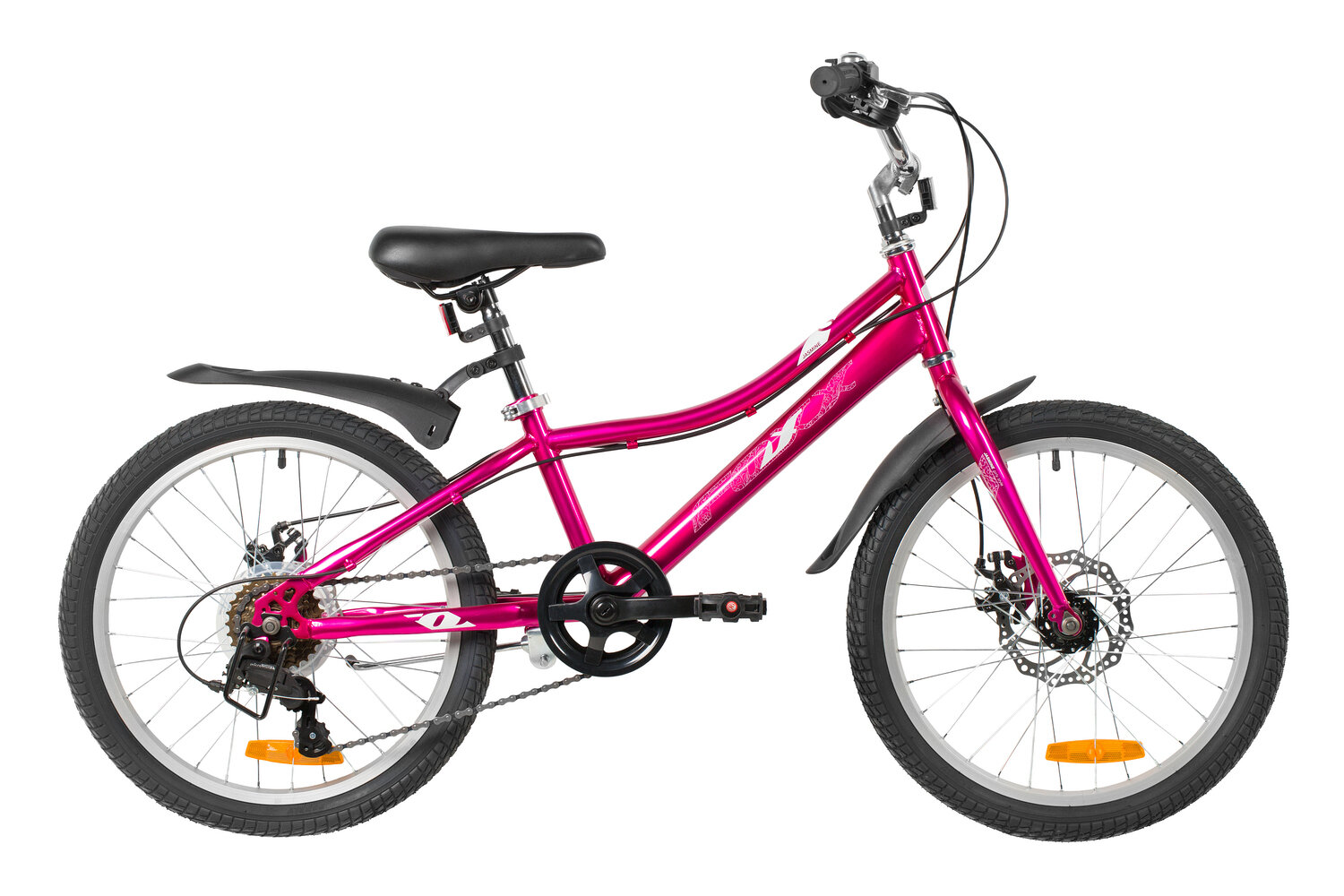 Детский велосипед Foxx Jasmine 20 Disc, год 2026, цвет Красный-Розовый