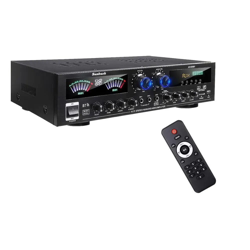 Sunbuck AV-555BT Bluetooth пятиканальный 5.0 Аудио усилитель HiFi стерео караоке