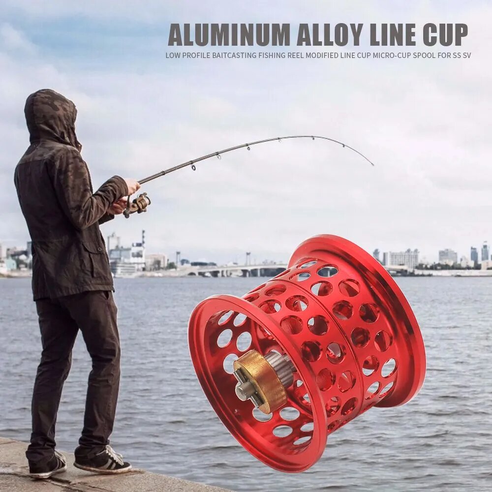 Запасная шпулька Daiwa Steez SV, алюминиевая, 11 г, красная
