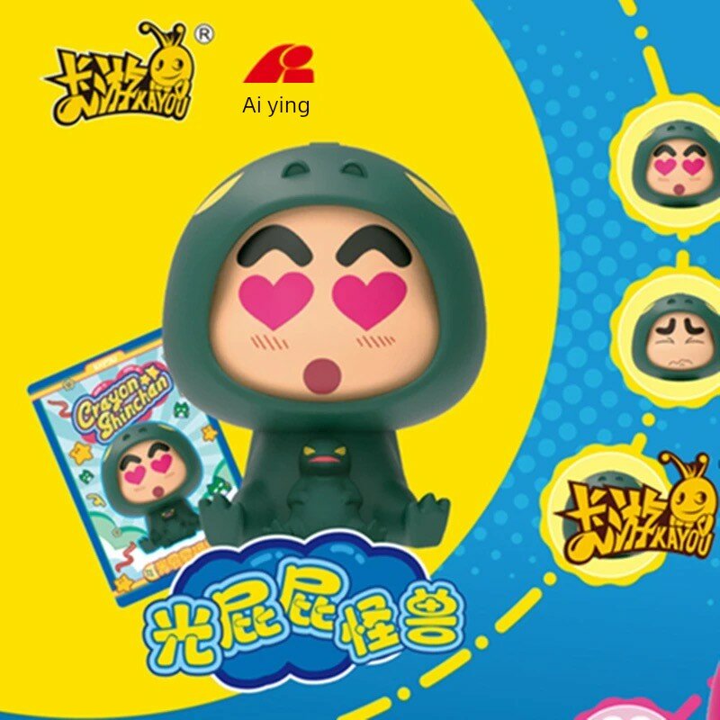 Коллекционная коробка Crayon Shin-chan Spin Spin с рисунком светлого монстра, указанная фигура