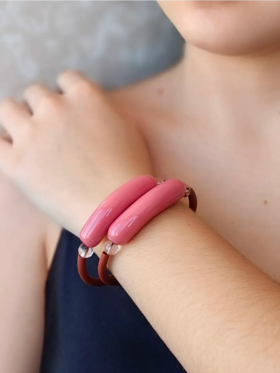 Браслет, стекло, муранское стекло