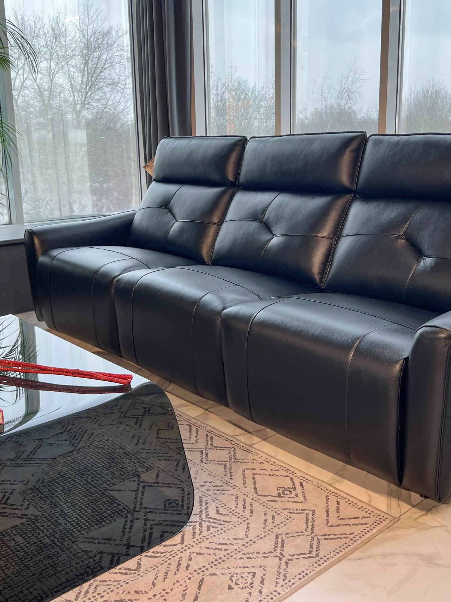 Диван натуральная кожа механизм электрический реклайнер для домашнего кинотеатра