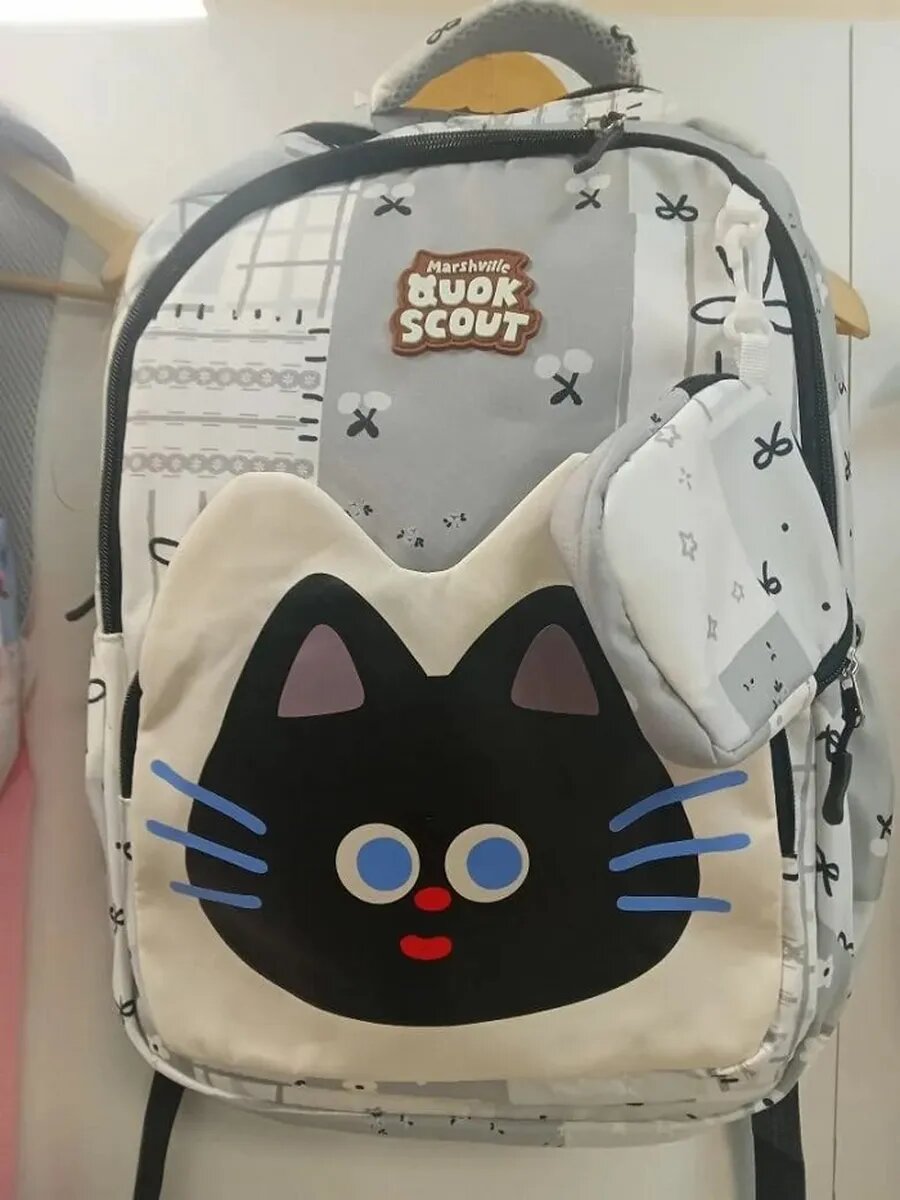 Рюкзак детский "Black cat" 25л Серый (45х31х16см)