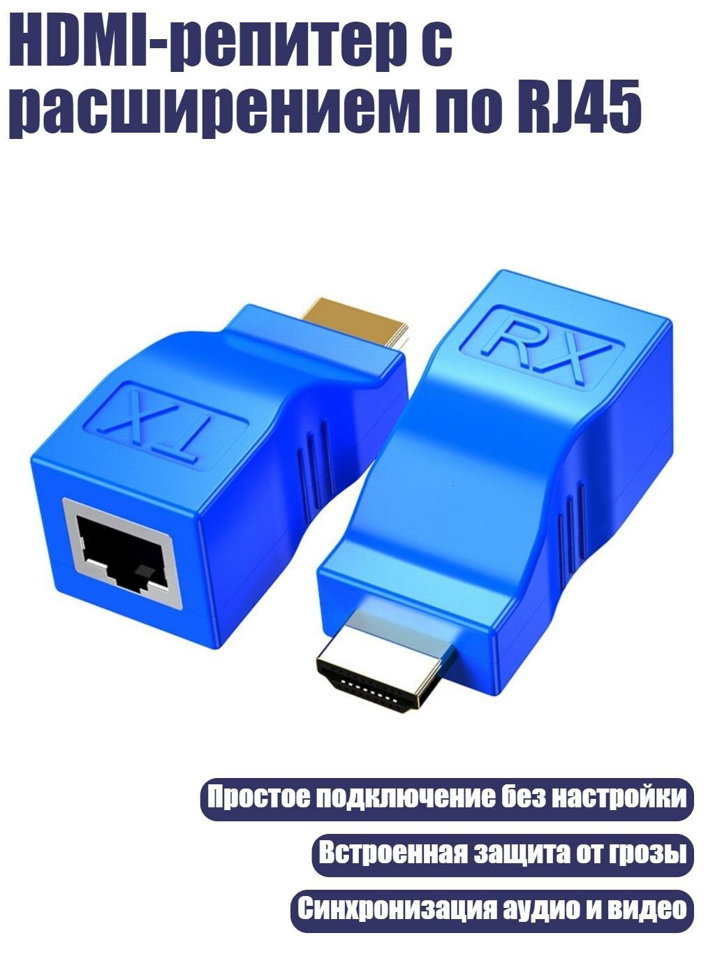 HDMI-репитер с расширением по RJ45