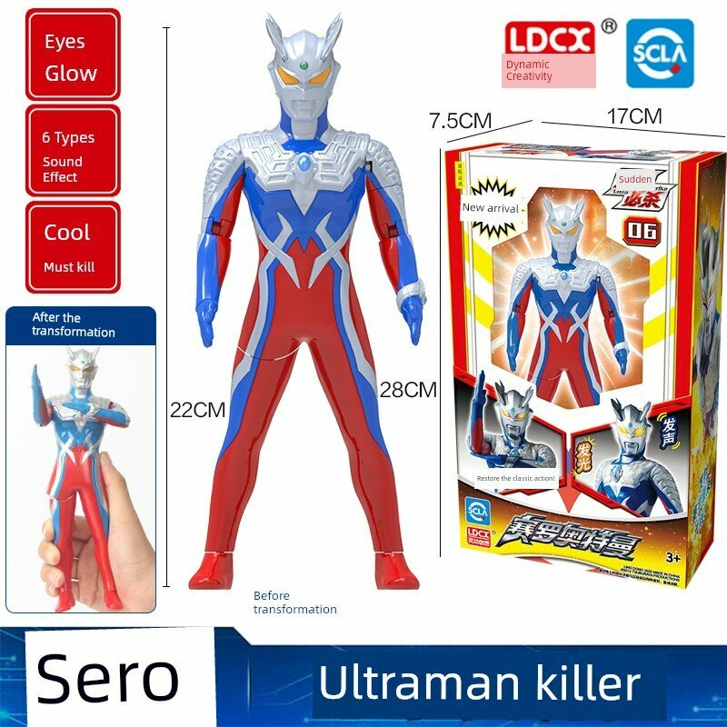 Ultraman Zero Svetovoy i Zvukovoy Transformiruyushchiysya Igrushka s Golosom
