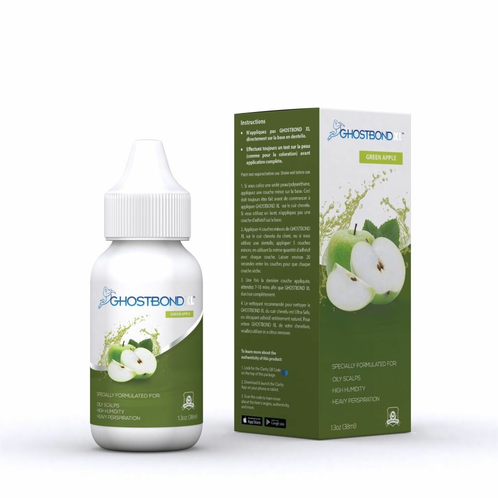 Клей для системы волос GhostBond XL Green apple (зеленое яблоко), 38 мл