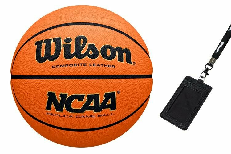 Баскетбольный мяч унисекс Wilson NCAA Replica оранжевый Size 7/6 для тренировок 4940476