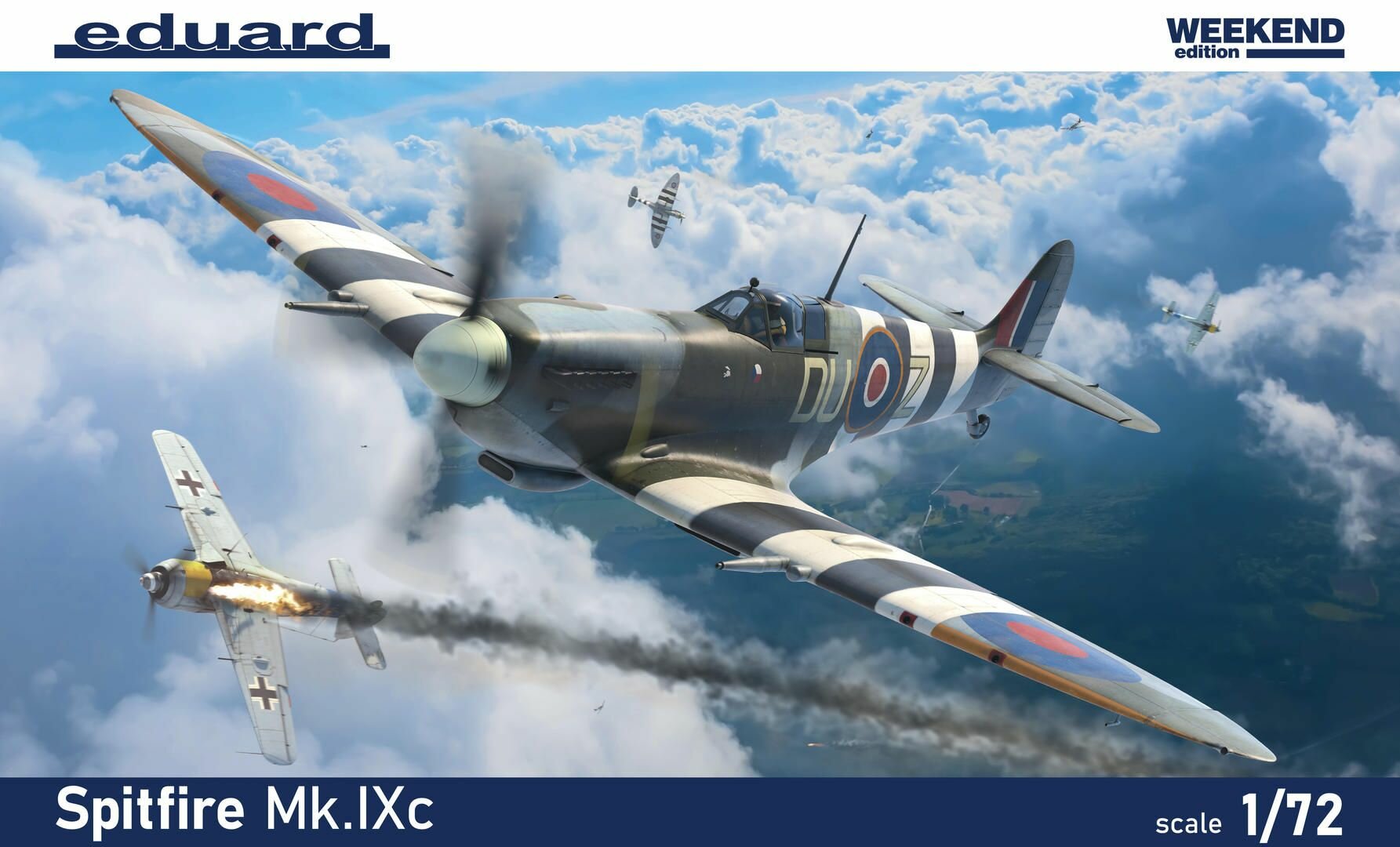 Eduard 7466 1/72 Spitfire Mk.IXc выходные издания Пластиковая модель самолёта